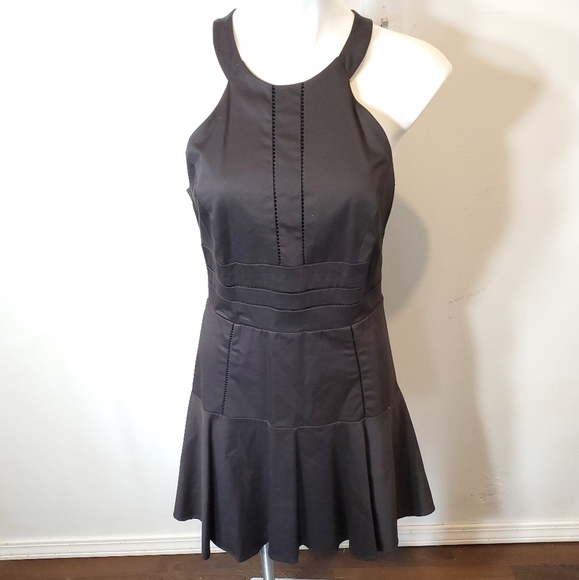 Parker | Dresses | Nwot Parker Black Halter Top Lbd L | Poshmark